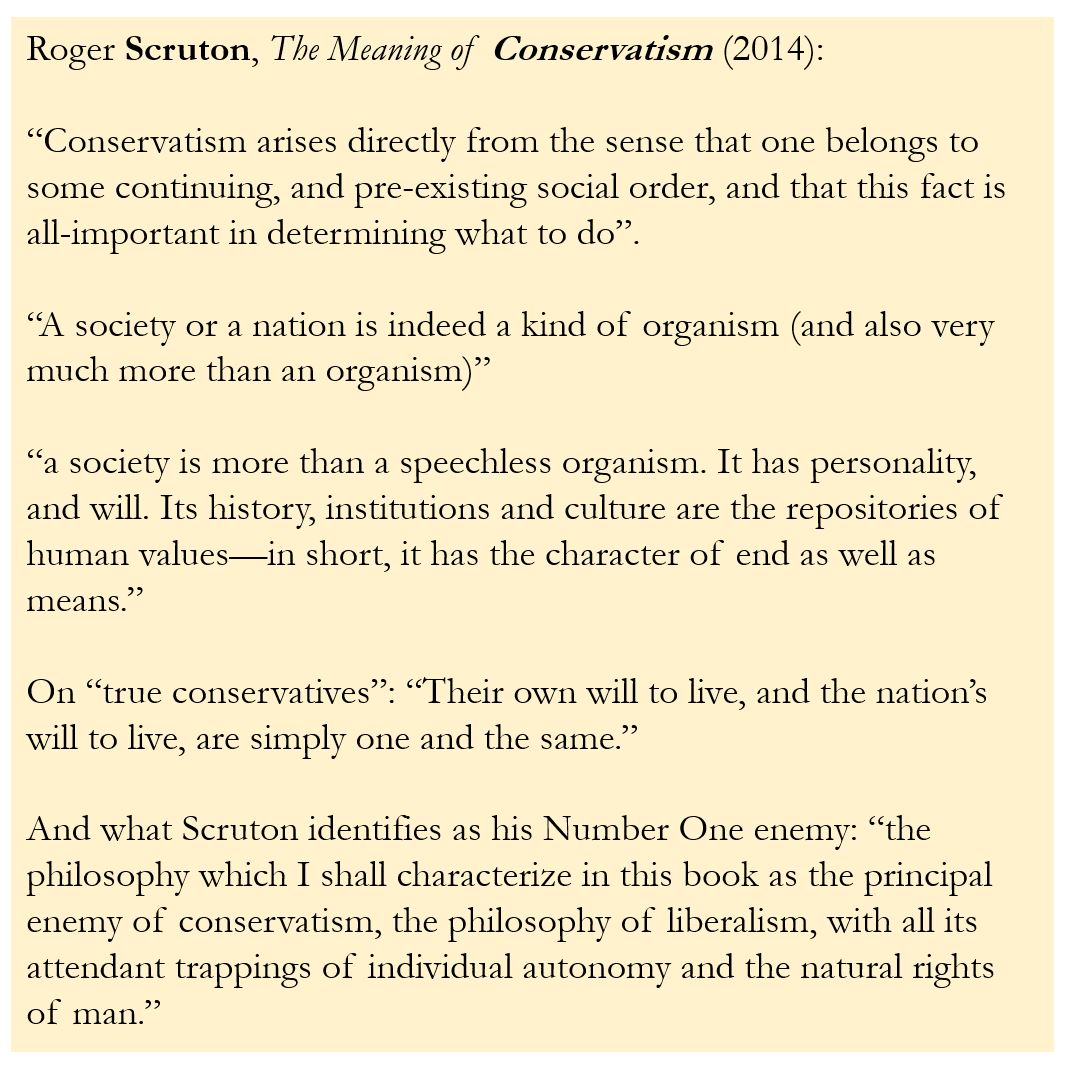 Was Roger Scruton A Collectivist Stephen Hicks Ph D